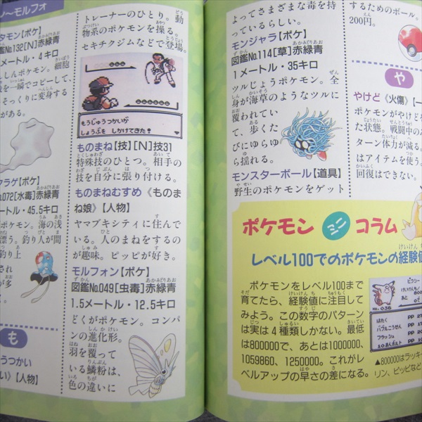 POKEMON DICTIONARY Yogo Jiten Guide Game Boy Book SB68* | eBay