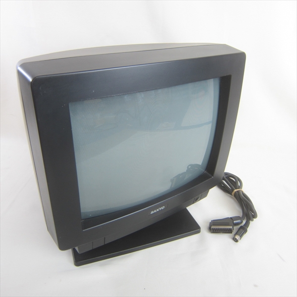 SANYO MSX Color Display Monitor CRT Monitor CMT-A14F1 Working Tested ...